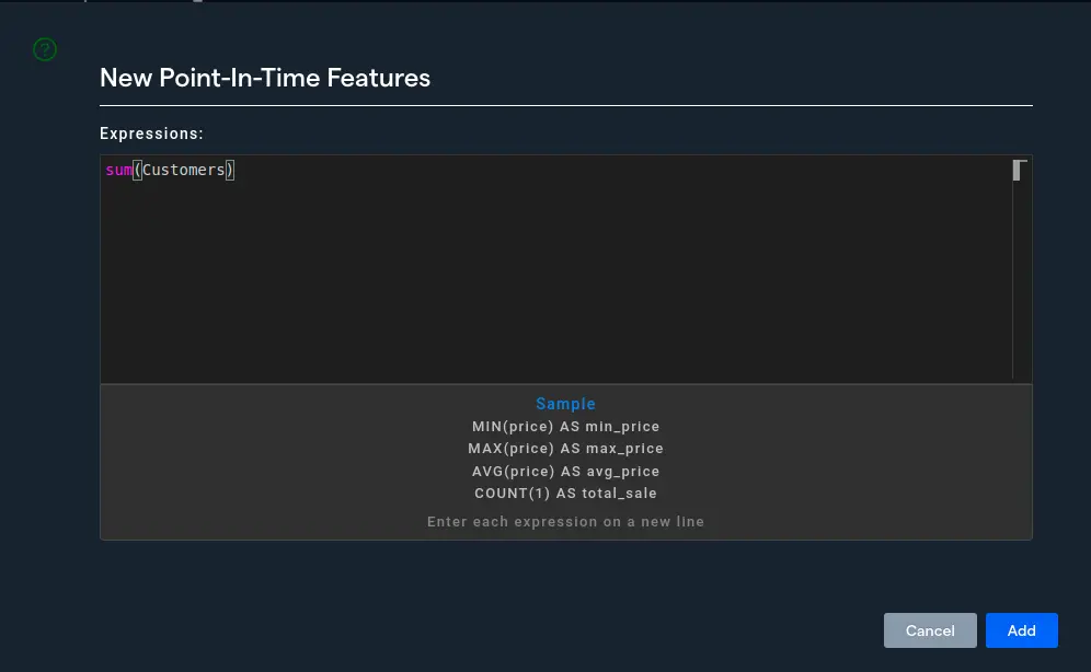 Abacus.AI - Adding Point In Time Groups to a Feature Group